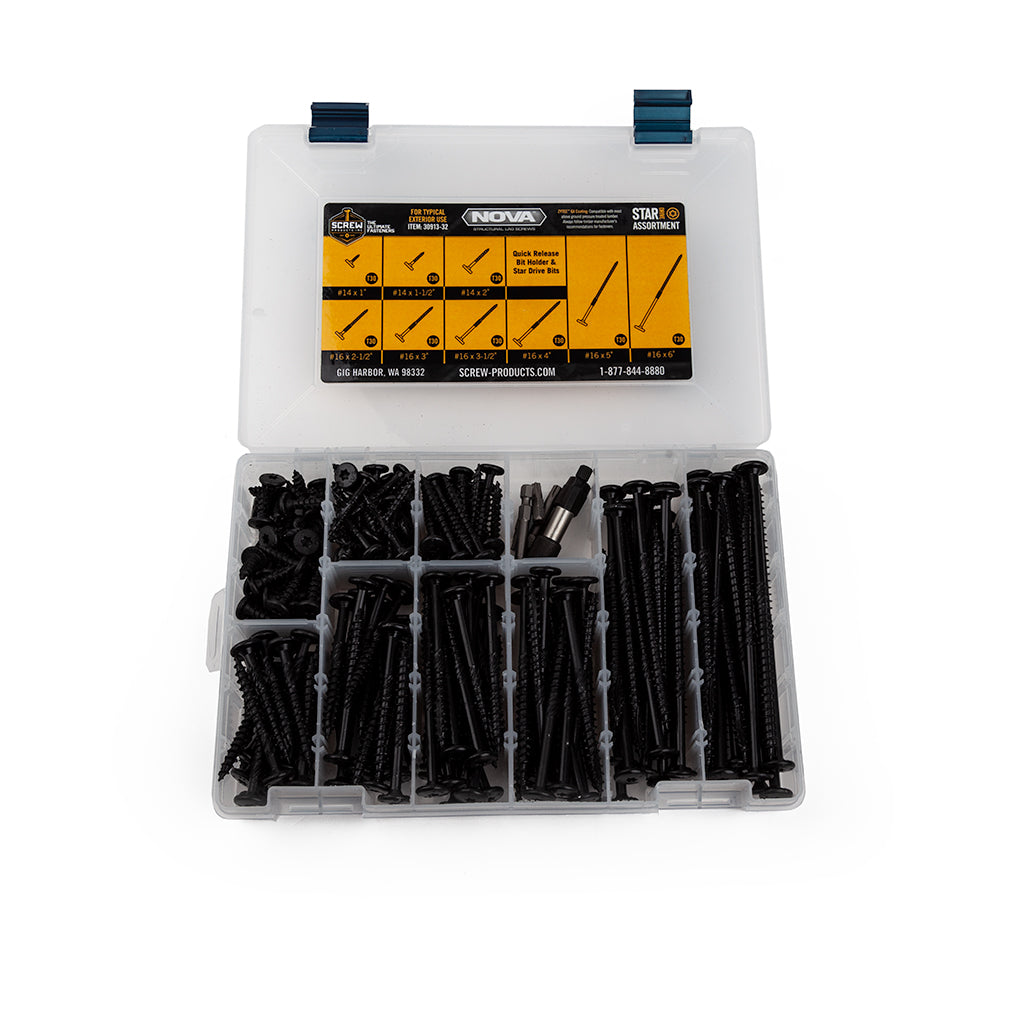 Nova - Fastener Assortment Kit – Be in a Tree